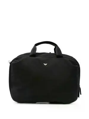 Emporio Armani Logo-plaque Multi-way Backpack - Black