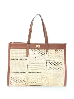 ANYA HINDMARCH Mortimer Patchwork Tote Bag - Brown