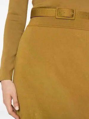 TOM FORD Belted Knit Midi Skirt