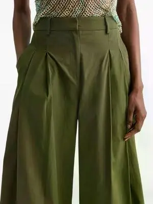 TWP The Next Didi Pleated Raw-hem Trousers