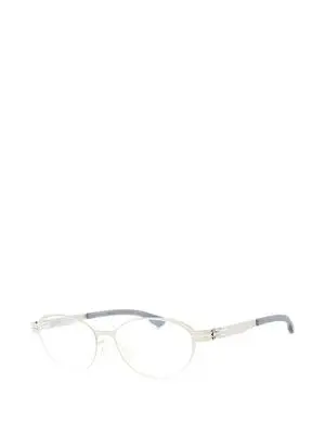 IC! BERLIN Acoustic Round-frame Glasses - Silver
