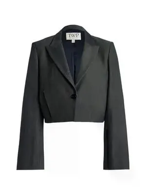 TWP Short Story Cropped Blazer