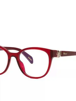 Chopard Crystal-embellished Oval-frame Glasses