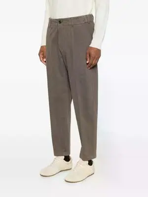 Eleventy Pleated Straight-leg Trousers
