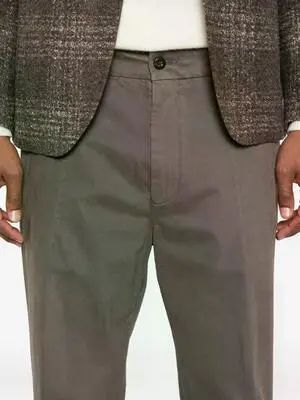 Eleventy Pleated Straight-leg Trousers