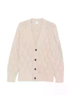 Eleventy Cable-knit Cardigan - Neutrals