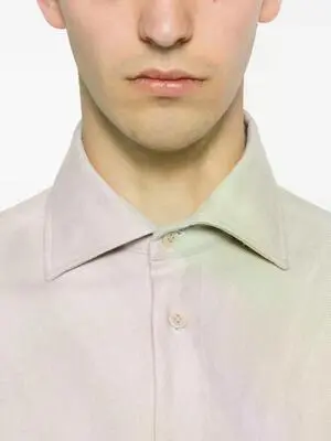 Eleventy Twill-weave Long-sleeve Shirt