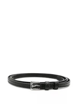N°21 Buckle-fastening Leather Belt - Black