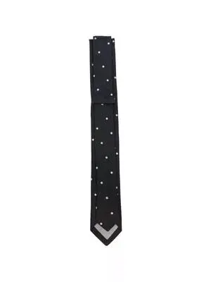 Eleventy Polka-dot Silk Tie