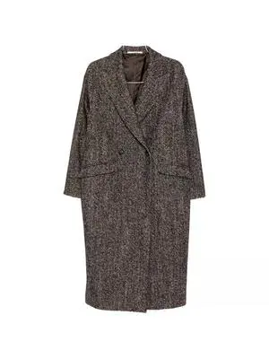 Tagliatore Herringbone-pattern Double-breasted Coat - Brown