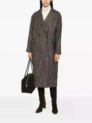 Tagliatore Herringbone-pattern Double-breasted Coat