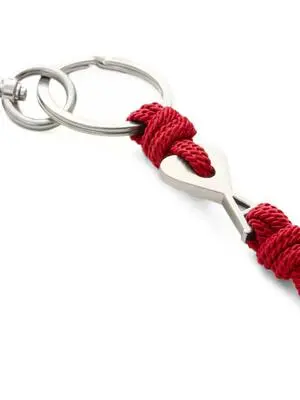AMI Paris Metal Charm Keyring With De Coeur