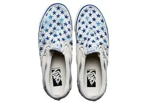 VANS Classic Slip-on Sneakers With Star Motif - Blu