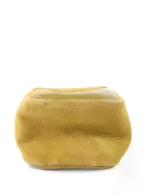 Saint Laurent Logo-plaque Suede Pouch