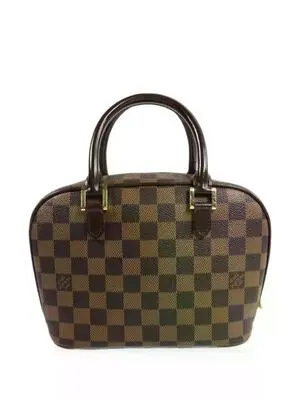 LOUIS VUITTON Mini Sarria Damier Ebene Clutch Bag - Brown