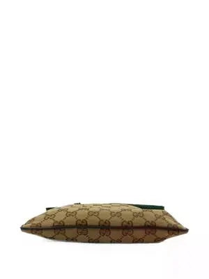 Gucci 2000's Gg Canvas Web-stripe Shoulder Bag