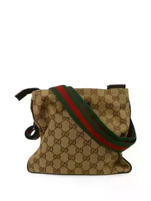 Gucci Gg Canvas Web-stripe Shoulder Bag