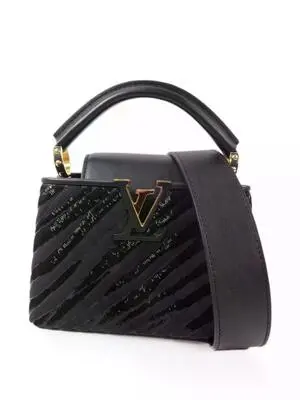 LOUIS VUITTON Mini Capucines Two-way Handbag - Black