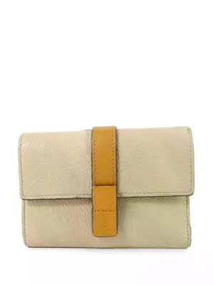 Loewe Small Vertical Trifold Wallet - Neutrals