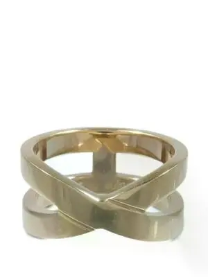 Hermès Criss-cross Scarf Ring - Gold