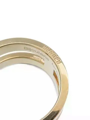 Hermès Criss-cross Scarf Ring - Gold