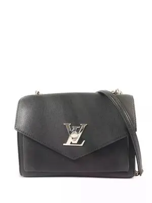 LOUIS VUITTON Mylockme Leather Shoulder Bag - Black