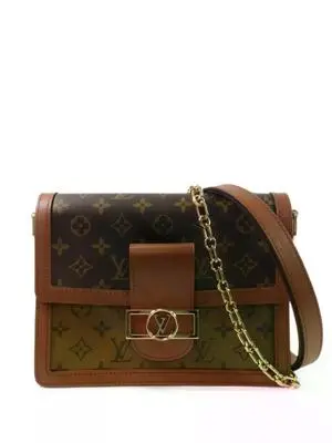 LOUIS VUITTON Mm Dauphine Monogram Reverse Shoulder Bag - Brown