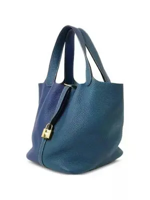 Hermès 2019 Mm Picotin Tote Bag - Blue