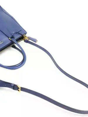 Prada Saffiano Leather Galleria Tote Bag - Blue