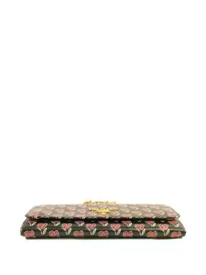 Prada Logo-detail Heart-print Clutch Bag