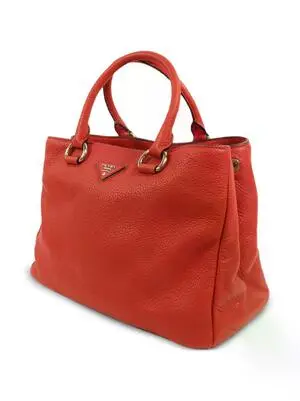 Prada Leather Shoulder Bag - Red