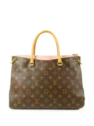 LOUIS VUITTON Monogram Pallas Tote Bag - Brown