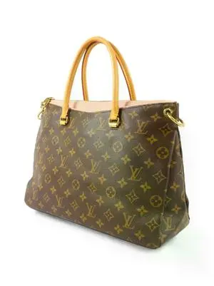 LOUIS VUITTON Monogram Pallas Tote Bag - Brown