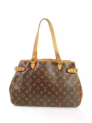 LOUIS VUITTON Monogram Batignolles Tote Bag - Brown