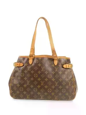 LOUIS VUITTON Monogram Batignolles Tote Bag - Brown