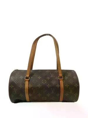 LOUIS VUITTON Papillon Pm Monogram Canvas Tote Bag - Brown