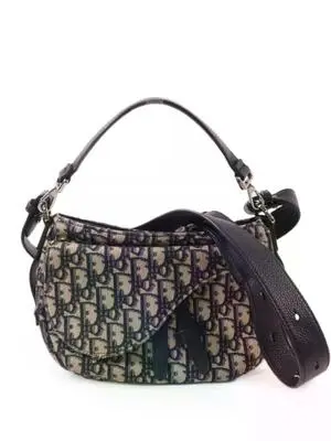 Dior Saddle Oblique Shoulder Bag - Neutrals