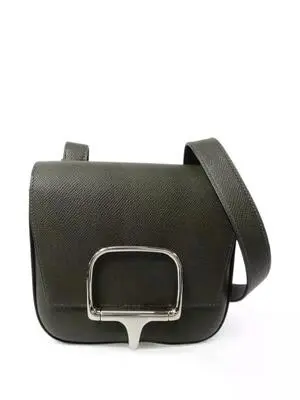 Hermès Mini Della Cavalleria Leather Shoulder Bag - Green