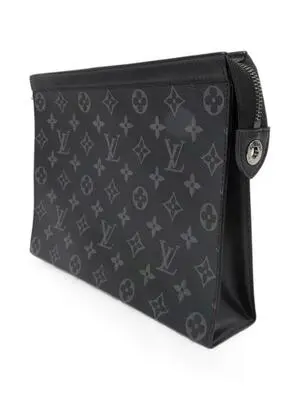 LOUIS VUITTON Mm Monogram Eclipse Pochette Voyage Clutch Bag