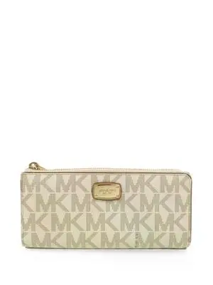 Michael Kors Monogram-pattern Wallet - Neutrals