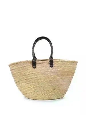 Balenciaga Balenciaga Le Cagole Raffia Shoulder Bag Neutrals
