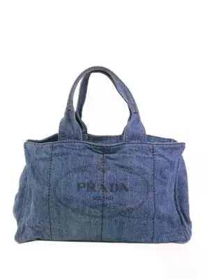Prada Prada Canapa Tote Bag Blue