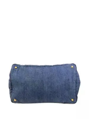 Prada Canapa Tote Bag - Blue