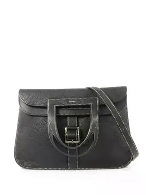 Hermès Halzan Clutch Bag - Black