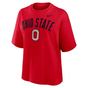 Nike Ohio State Arch Over Logo T-shirt - Red