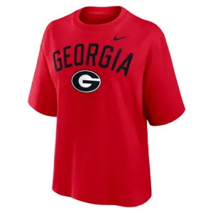 Nike Georgia Arch Over Logo Boxy College T-shirt - Red