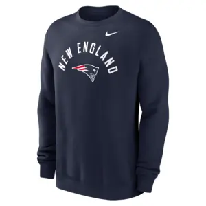 Nike New England Patriots Club Nfl Pullover Crew - Blue