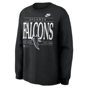 Nike Atlanta Falcons Rewind Max90 Nfl Long-sleeve T-shirt - Black