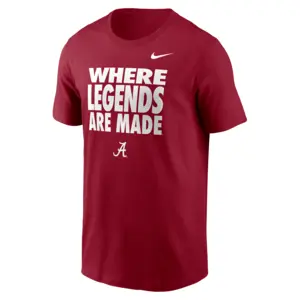 Nike Alabama Sideline Slogan Dri-fit College Long-sleeve T-shirt - Red