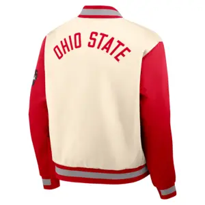 Nike Ohio State Legacy College Full-snap Bomber Jacket - Brown